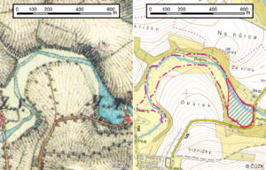 Identification of ponds in the Blanice catchment area on maps of 1st Austrian Military Survey | VTEI